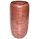 Folk Art Hammered Round Copper Vase