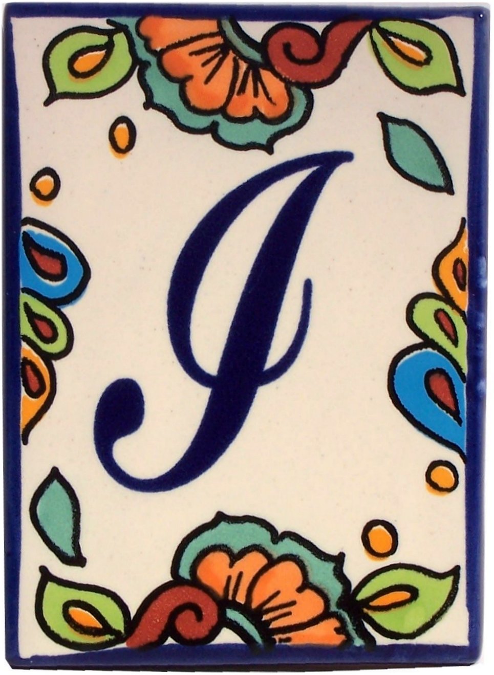 Hacienda Talavera Ceramic House Letter J